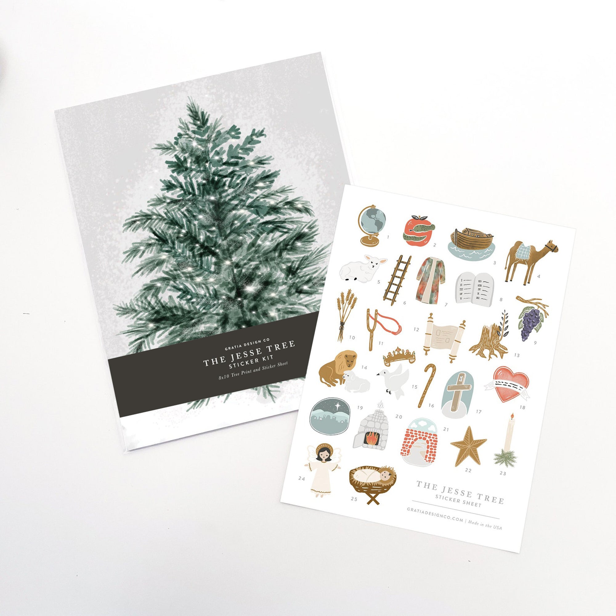 The Jesse Tree Sticker Kit – Gratia Design Co.