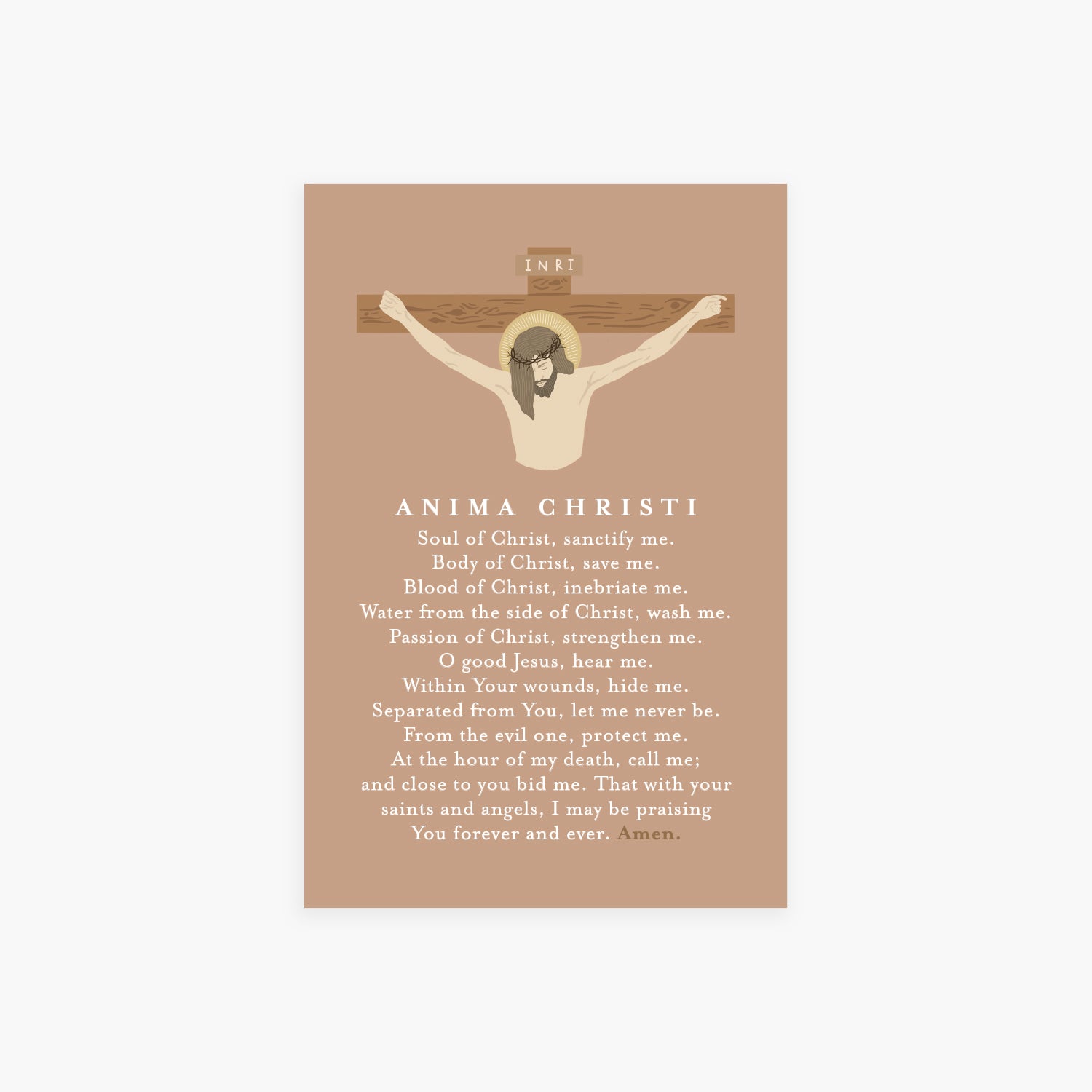 Anima Christi Prayer Card – Gratia Design Co.